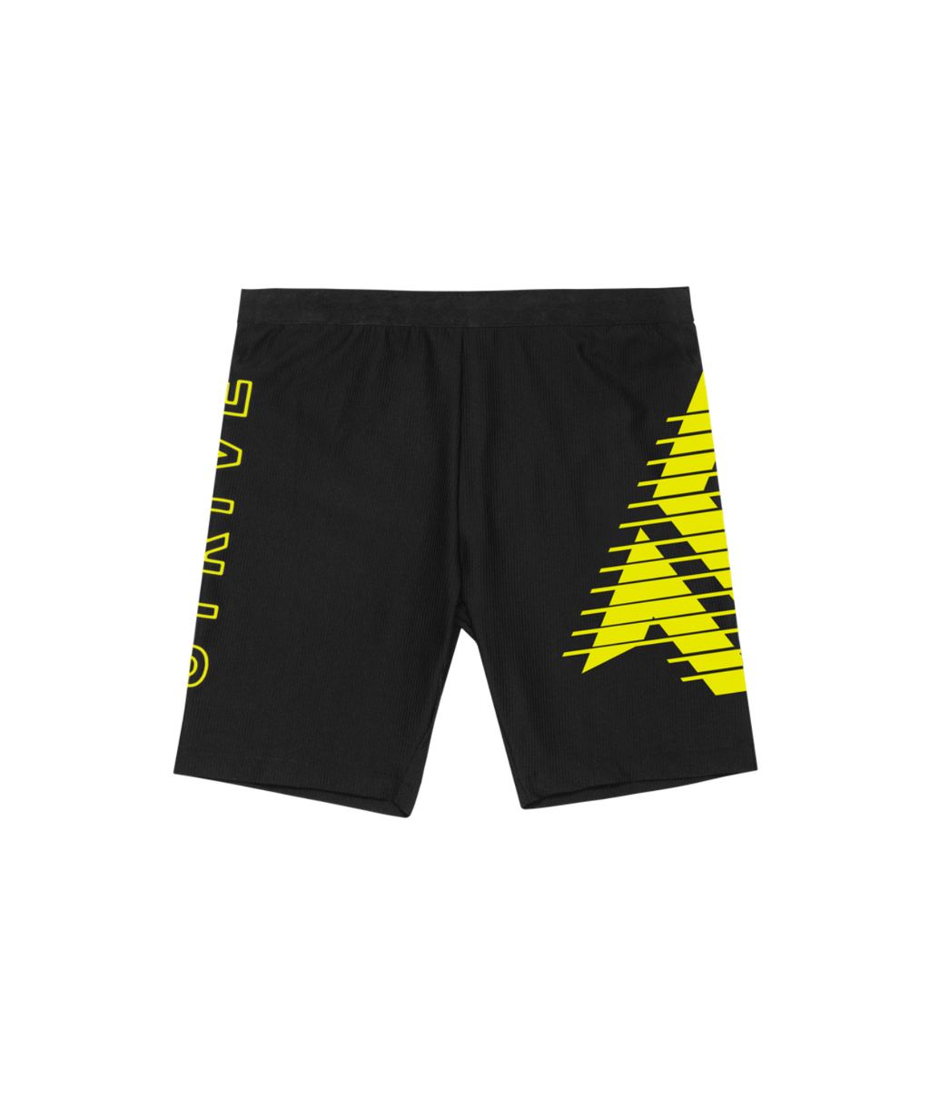 Motion STRIVE-X Half Tights | Black & Yellow – Strive Performance